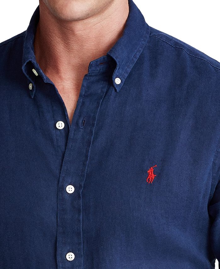 Polo Ralph Lauren Men's Classic Fit Linen Shirt - Macy's