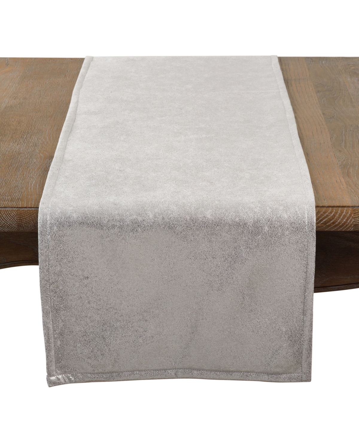 Click here for Saro Lifestyle Metallic Glam Table Runner - Silver prices