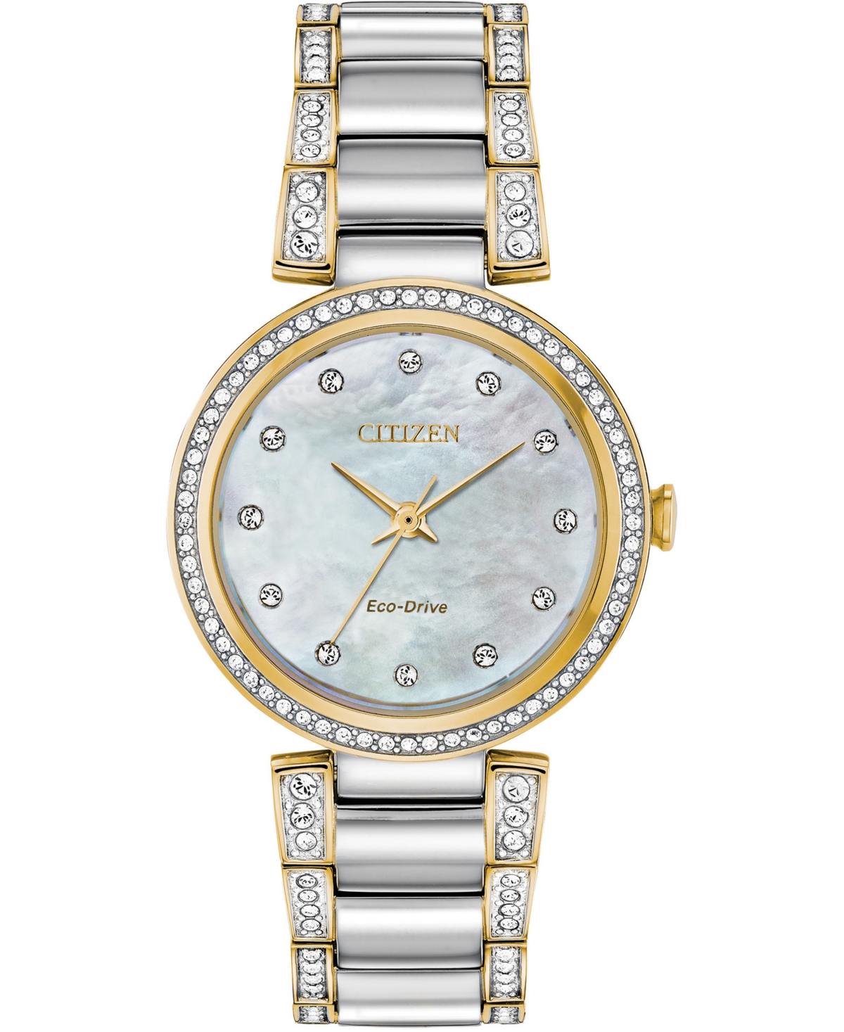 Click here for Citizen Eco-Drive Womens Silhouette Crystal Two-To... prices