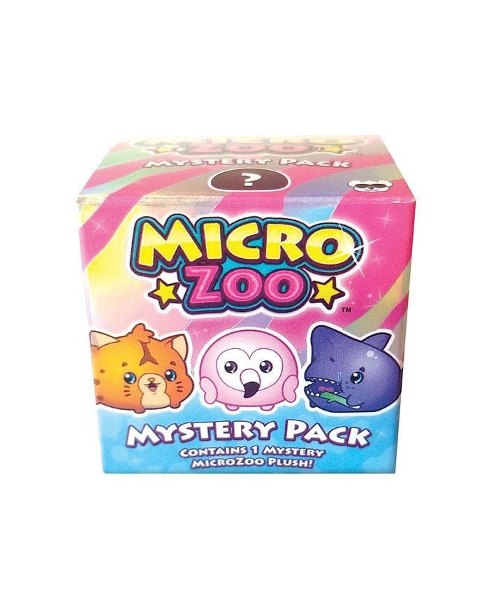 MicroZoo Micro Zoo - 3 Pack, Small Plush Collectible Stuffed Animals ...