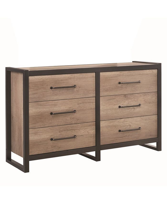 Macy's Coaster Home Furnishings Edgewater 6-Drawer Dresser - Macy's