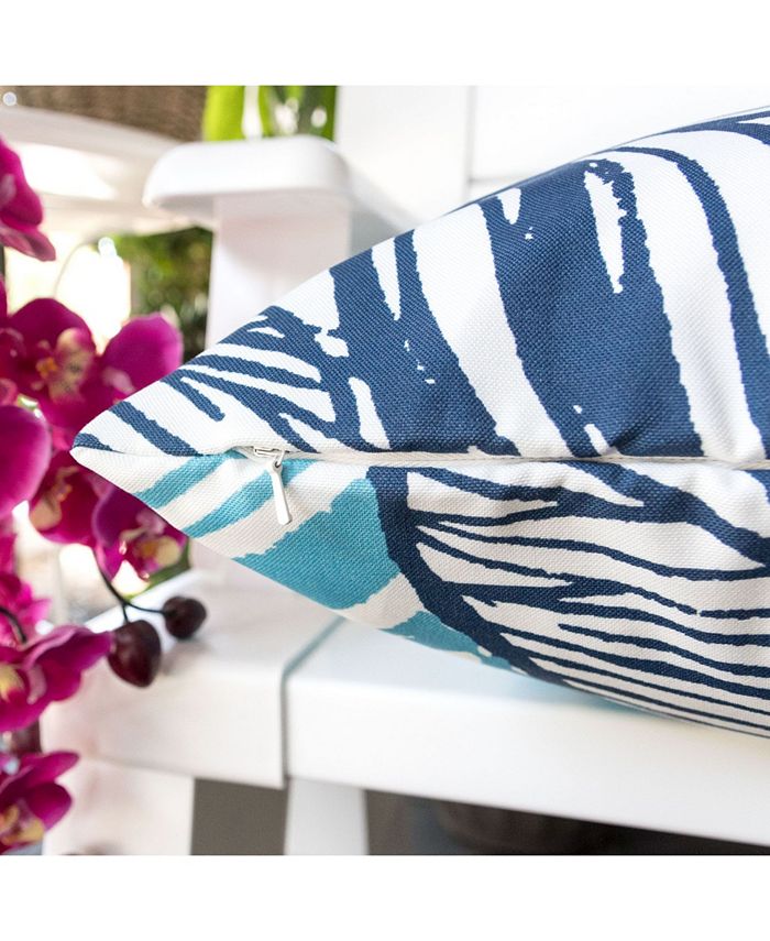 Homey Cozy Outdoor Nancy Leaf Set of 2 Throw Pillows - Macy's
