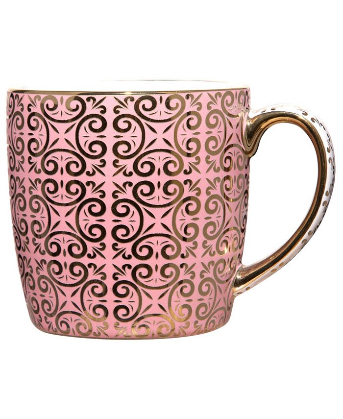 Home Essentials CLOSEOUT! Metallic Pink mug - Macy's