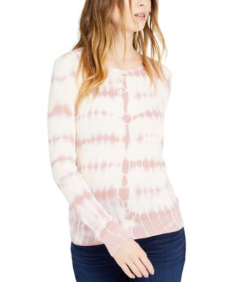 INC Cotton Tie-Dye Sweater, Created for Macy's - Macy's