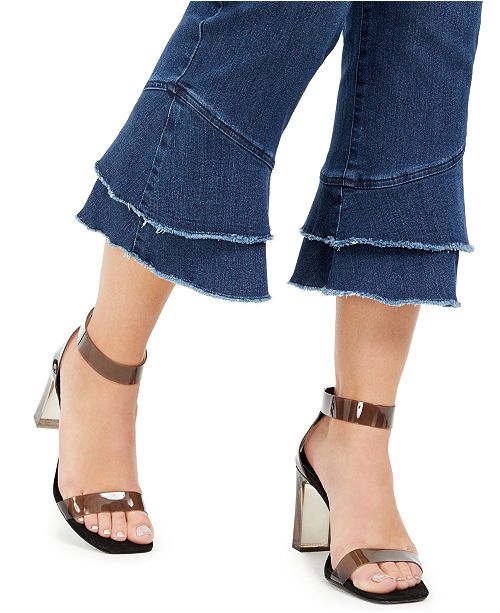 INC International Concepts INC Double-Ruffle Hem Curvy Ankle Jeans ...