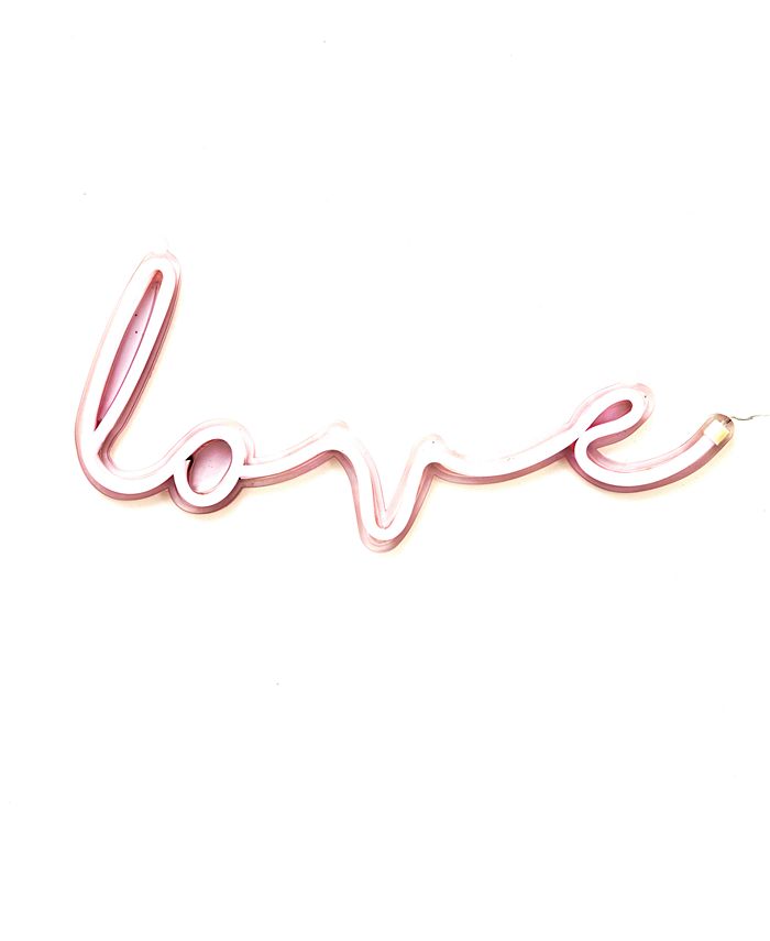 COCUS POCUS Cursive 'love' LED Neon Sign - Macy's
