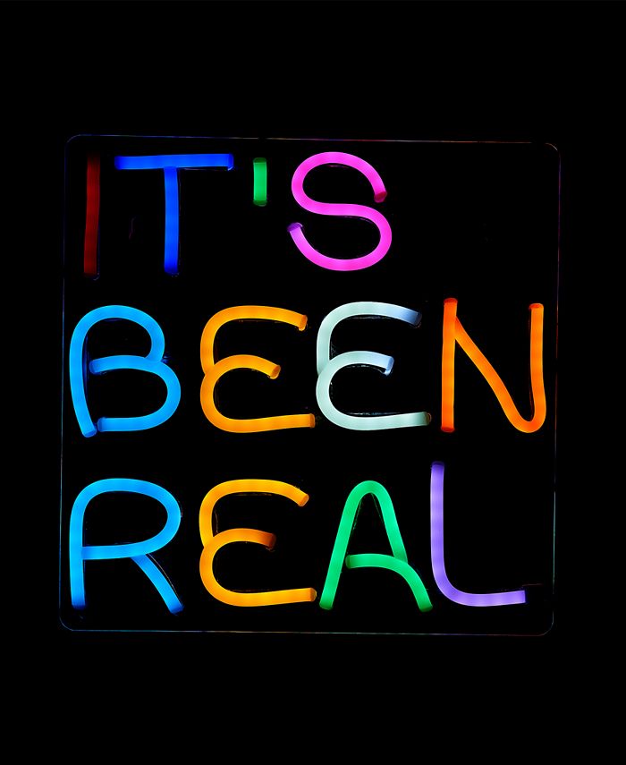COCUS POCUS It's Been Real LED Neon Sign - Macy's