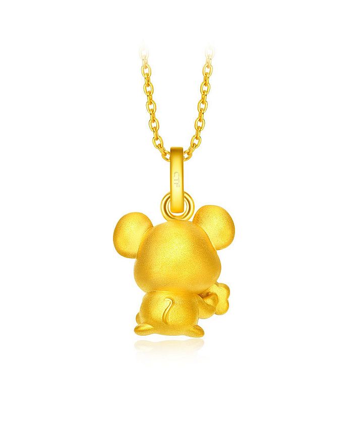 Chow Tai Fook Rat Charm Pendant in 24K Gold - Macy's
