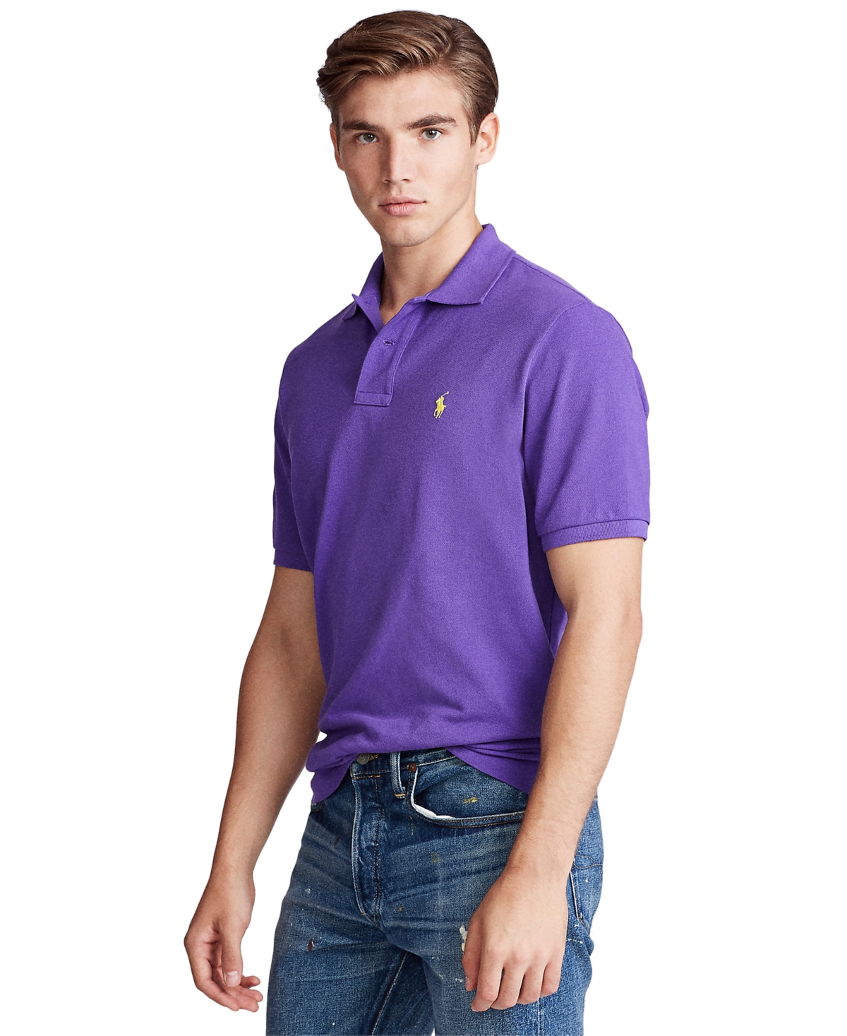 Click here for Polo Ralph Lauren Mens Custom Slim Fit Mesh Polo -... prices