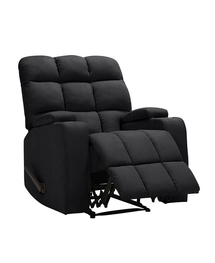 ProLounger Wall Hugger Microfiber Storage Recliner - Macy's