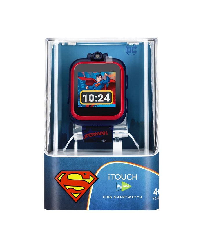 iTouch Kids PlayZoom DC Comics Superman Strap Touchscreen Smart Watch ...