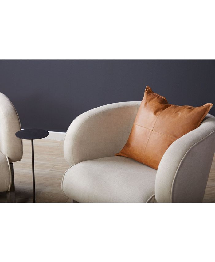 Union Home Accent Chair with Linen Upholstery - Macy's