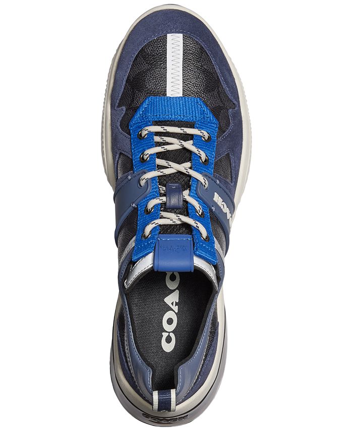 COACH Men's Signature Tech Runner Sneakers - Macy's