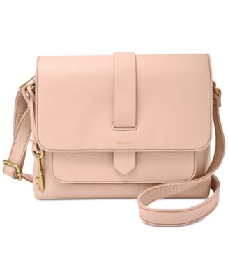Fossil Kinley Small Leather Crossbody - Macy's
