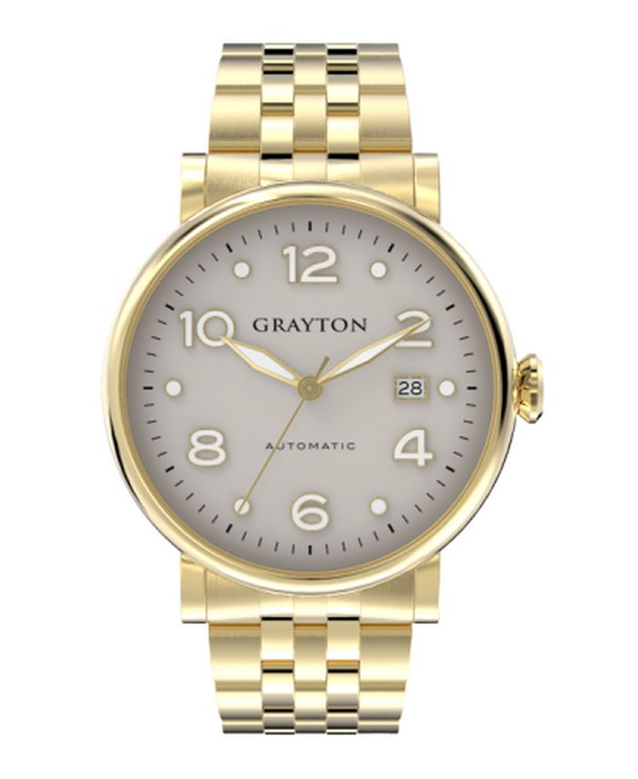 Grayton Men’s Classic Collection IP Gold Tone Stainless Steel Bracelet ...