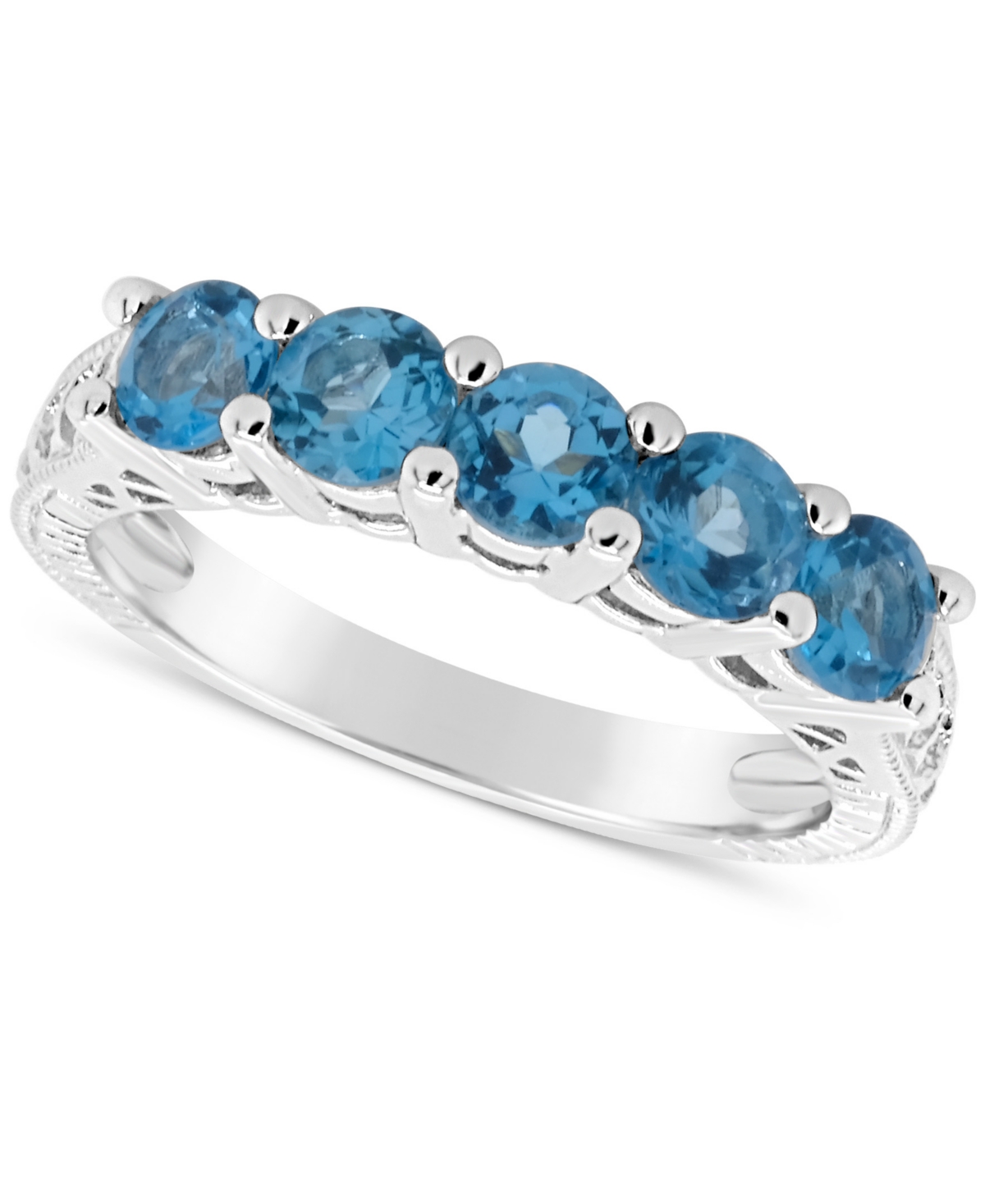 Click here for Blue Topaz (1-1/2 ct. t.w.) Ring in Sterling Silve... prices