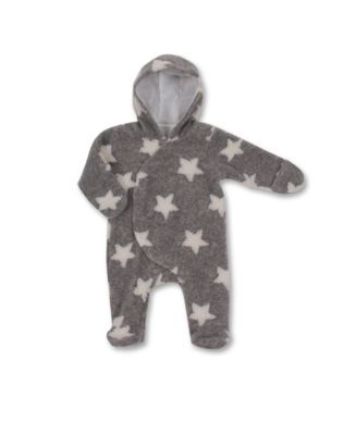 Snugabye Dream Baby Boys and Girls Hooded Sherpa Pram Suit - Macy's