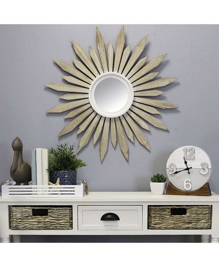 Stratton Home Décor Stratton Home Decor 30" Taylor Wood Starburst Wall ...