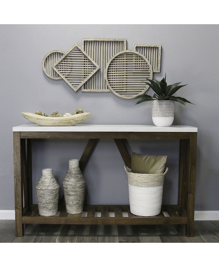 Stratton Home Décor Stratton Home Decor Geometric Rattan Statement Wall ...