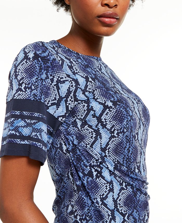 Michael Kors Python-Print Top - Macy's
