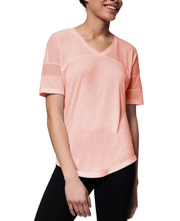 Marc New York Mesh-Inset Active T-Shirt - Macy's