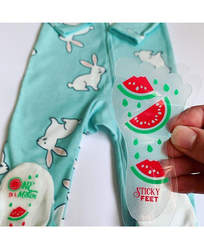 Sticky Feet Toddler Boys and Girls One in a Melon Iron-on Grip- Pack of ...