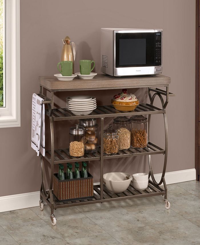 Hillsdale Paddock Metal Rolling Kitchen Cart - Macy's
