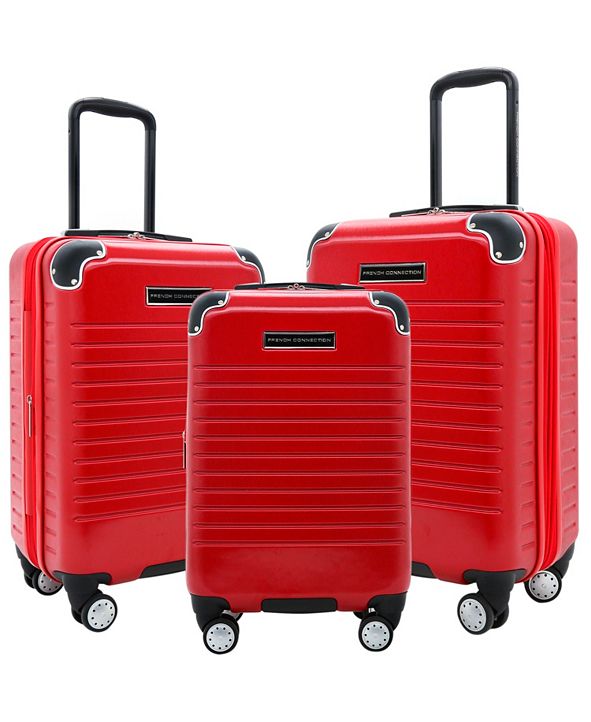 French Connection 3-Pc. Ringside Expandable Hardside Luggage Set ...