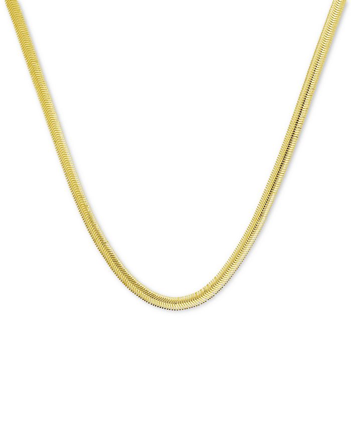 And Now This Silver Plated Snake Link 24" Chain Necklace - Macy's