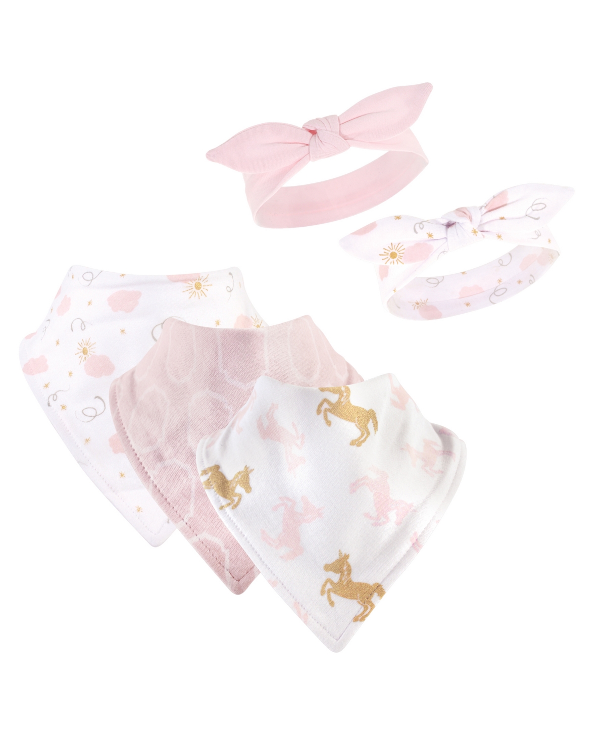 Click here for Yoga Sprout Girls Cotton Bandana Bibs and Headband... prices