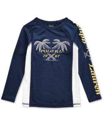 Polo Ralph Lauren Little Boys Stretch Jersey Rash Guard - Macy's
