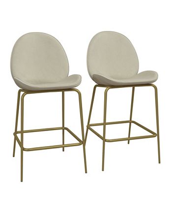 CosmoLiving By Cosmopolitan Astor Upholstered Counter Stool - Macy's