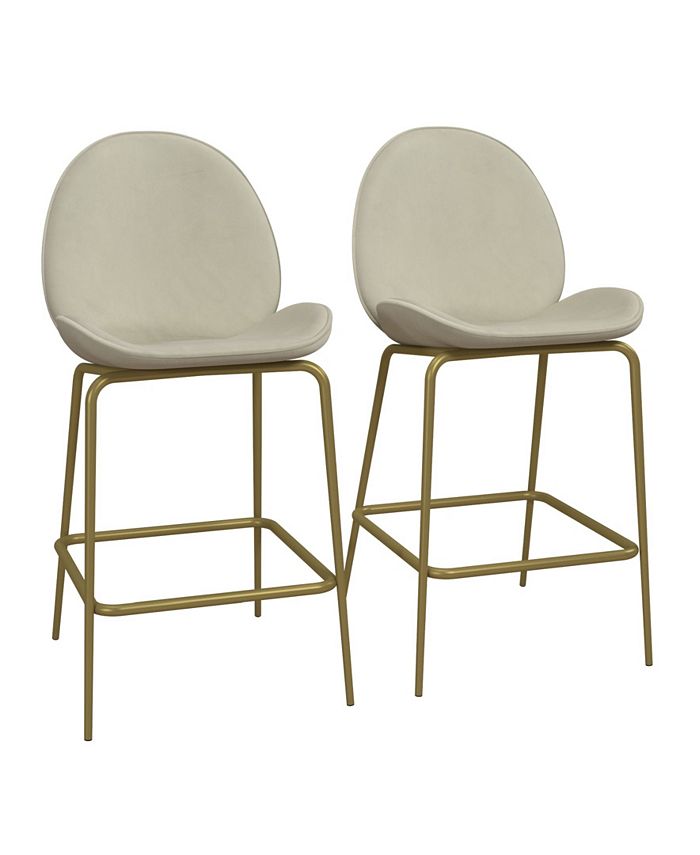 CosmoLiving By Cosmopolitan Astor Upholstered Counter Stool - Macy's