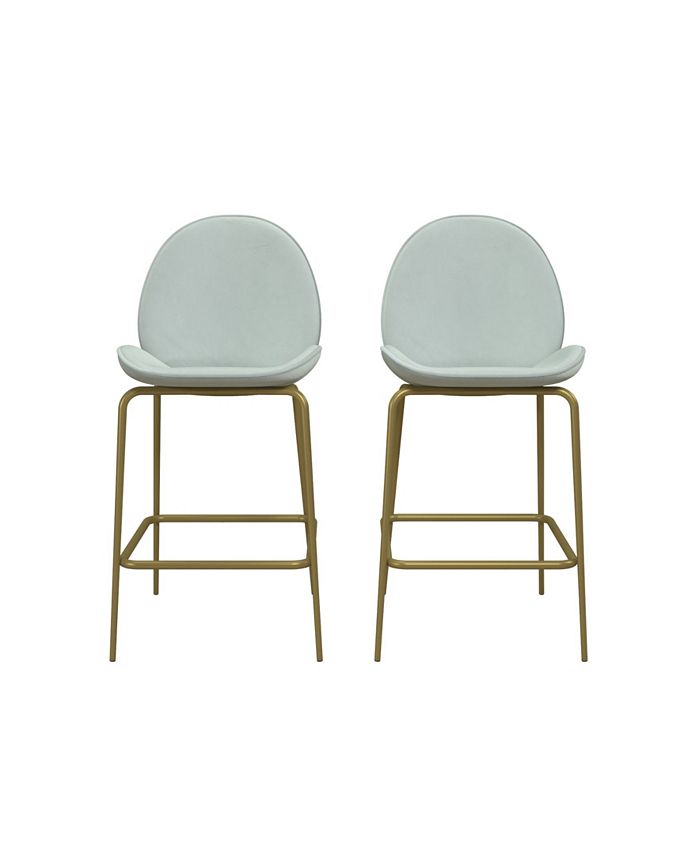 CosmoLiving By Cosmopolitan Astor Upholstered Counter Stool - Macy's