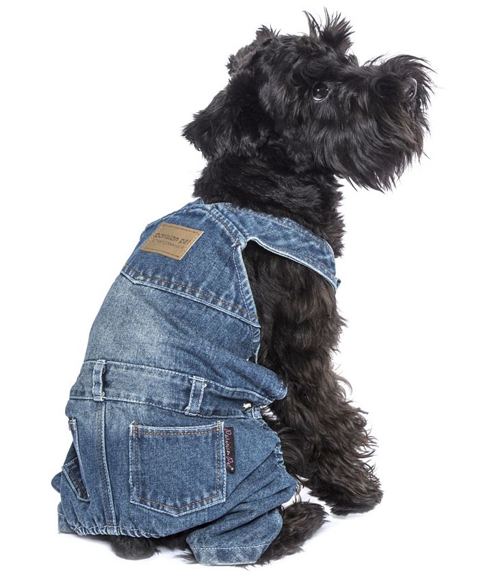 Parisian Pet Denim Dog Overalls - Macy's