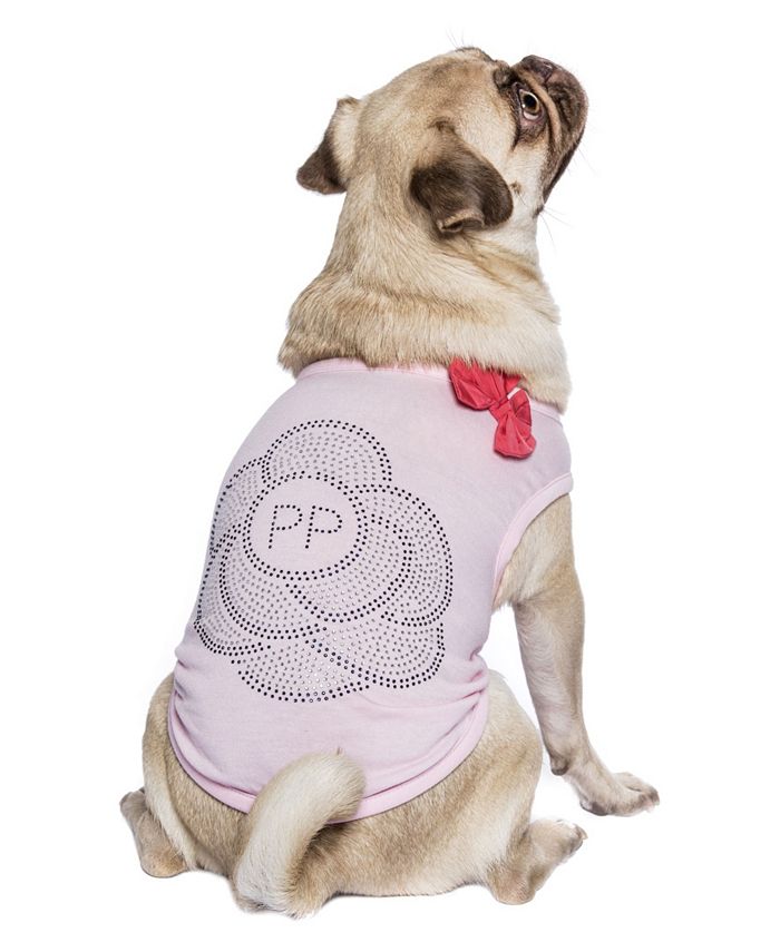 Parisian Pet Bling Flower Dog Tank - Macy's