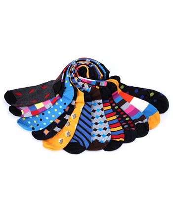 Gallery Seven Men's Funky Colorful Dress Socks Pack of 12 - Macy's