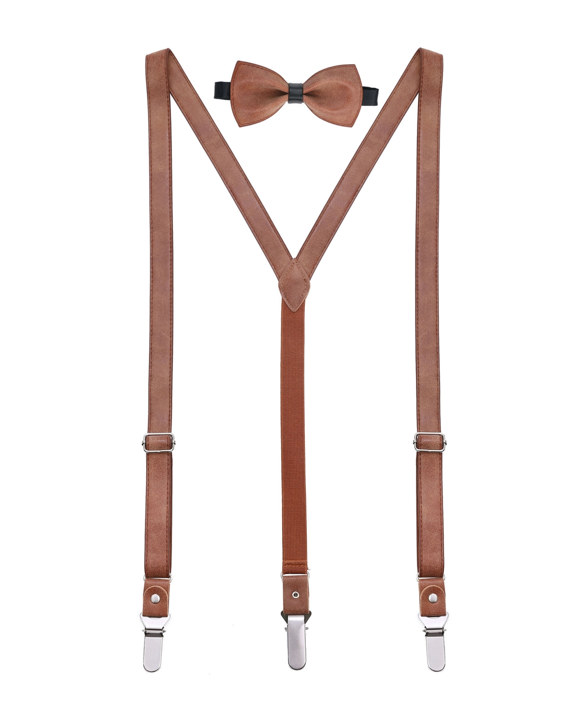Click here for Mio Marino Mens Suede Y-Back Suspenders Bow Tie Se... prices