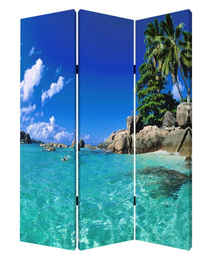 Screen Gems Double sided with different Design 3 Panel 6' Paradise ...