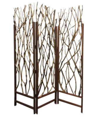 Screen Gems Handmade 3 Panel Tree Screen - Macy's