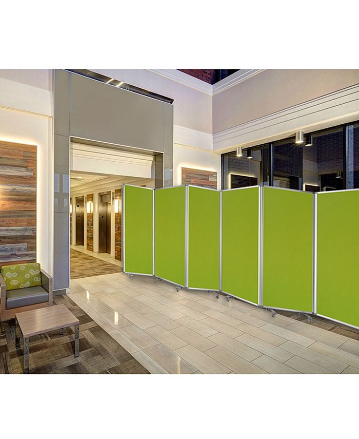 Screen Gems Commercial Residential Double-sided Wheeled 6 Panel Screen ...