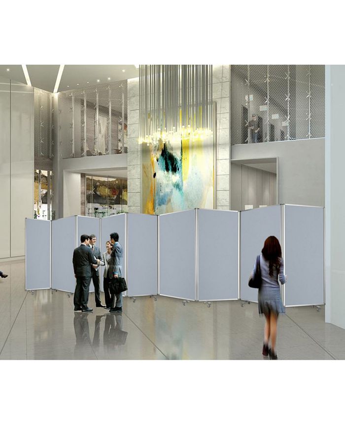 Screen Gems Commercial Residential Double-sided Wheeled 9 Panel Screen ...