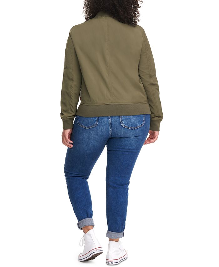 Levi's Trendy Plus Size Melanie Bomber Jacket - Macy's