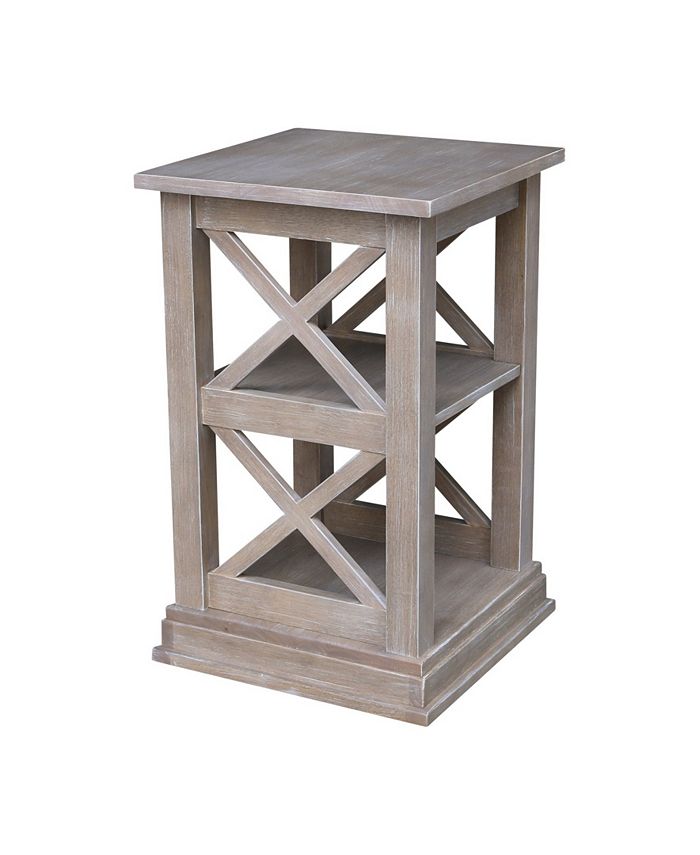 International Concepts Hampton Accent Table with Shelves - Macy's