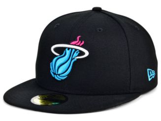 New Era Miami Heat Men's All Around Fitted Cap - Macy's