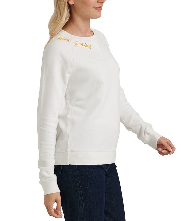 Lucky Brand Howdy Sunshine Embroidered Sweatshirt & Reviews - Tops ...
