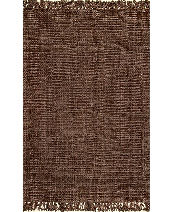 nuLoom Natura Natura Collection Chunky Loop 3' x 5' Area Rug - Macy's