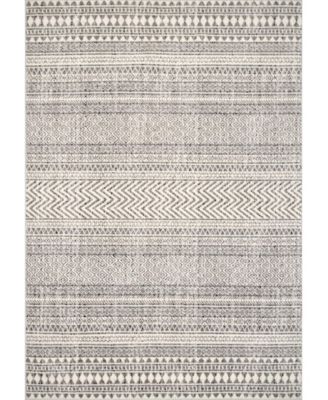 Click here for Nuloom Creek Striped Antonella Gray Area Rug prices