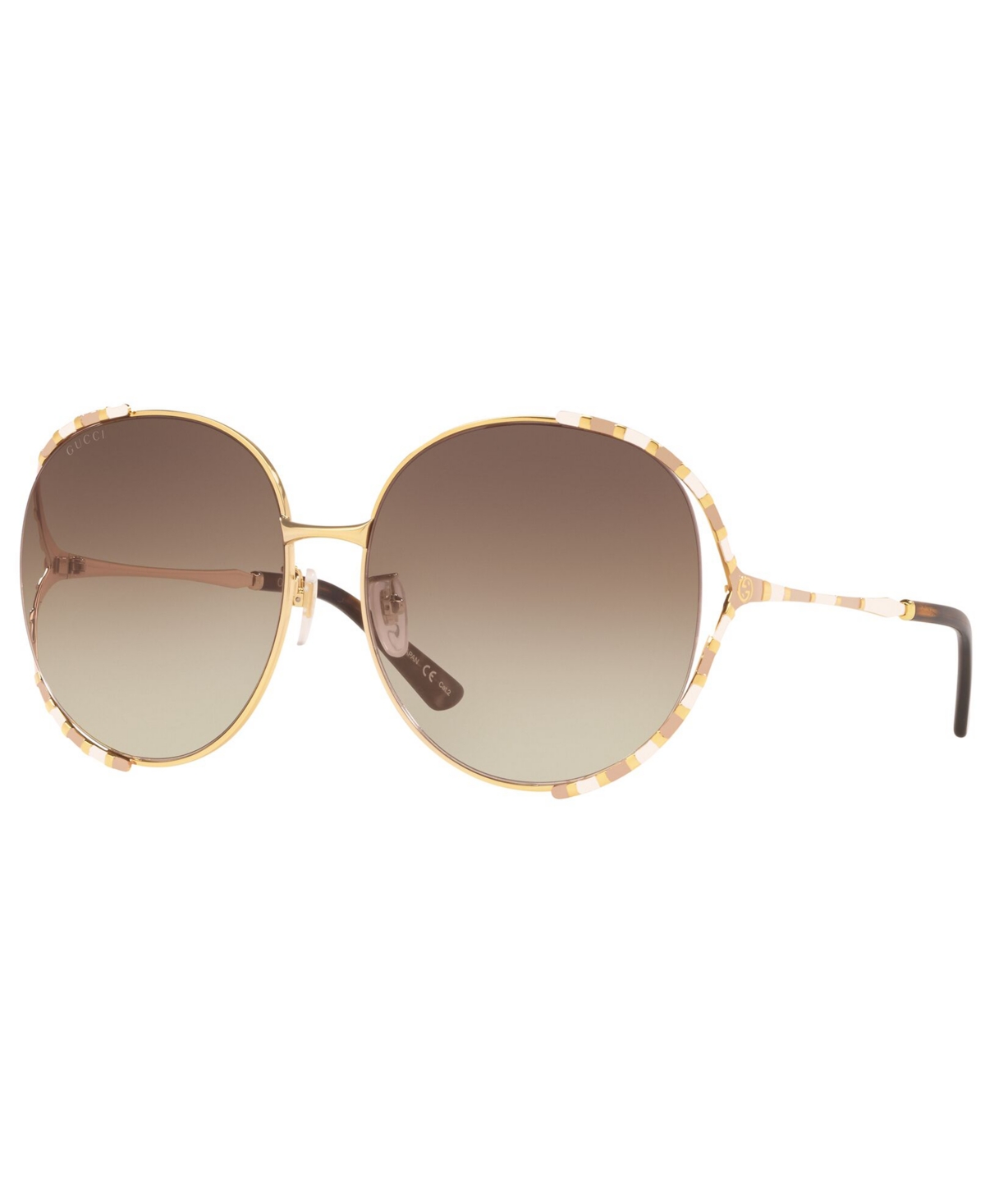 Click here for Gucci Womens Sunglasses  GC001339 - YELLOW GOLD/BR... prices