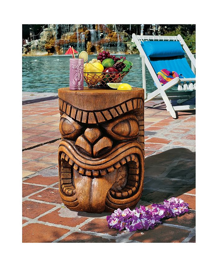 Design Toscano the Lono Tongue Grand Tiki Sculptural Table - Macy's
